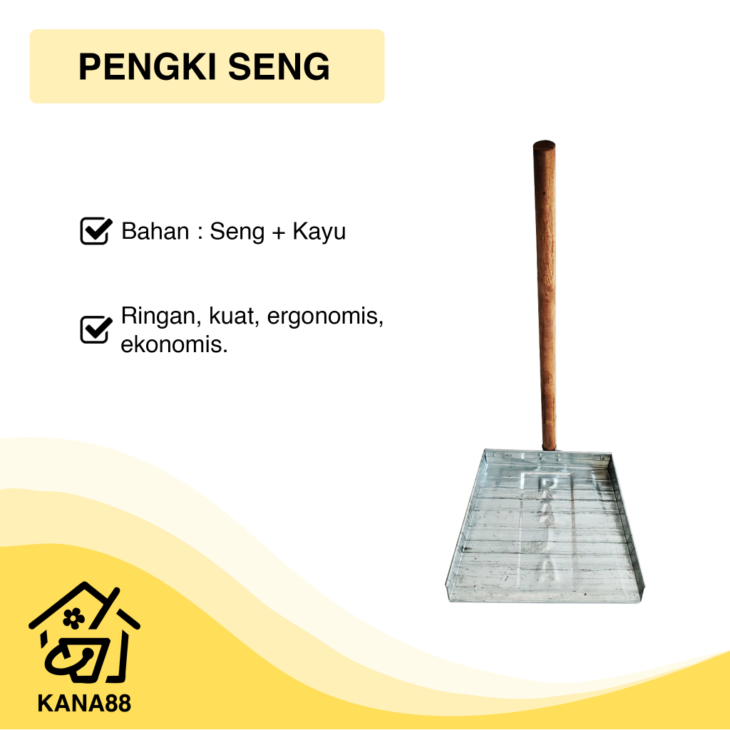Pengki Seng Serok Besi Murah Meriah Dustpan Dari Bahan Bekas Ramah ...
